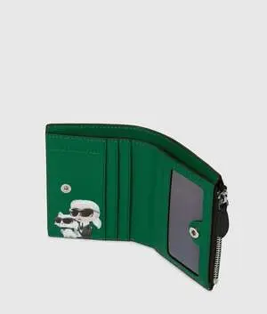 Karl Lagerfeld Ikon Pebble Small Bifold Wallet