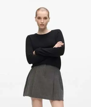 Karl Lagerfeld Cashmere Crew Neck Sweater - Black
