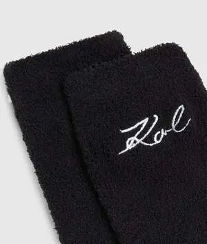 Karl Lagerfeld Signature Fluffy Socks