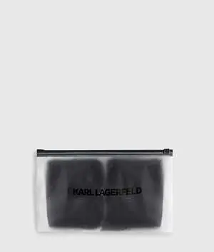 Karl Lagerfeld 2-pack Socks With Rhinestone And Embroidered Logos