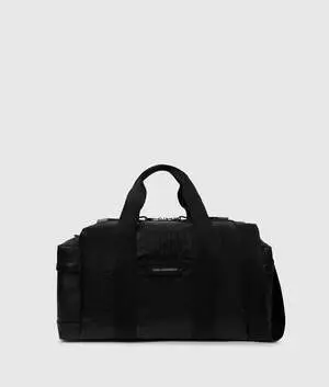 Karl Lagerfeld K/monogram Perforated Weekender Bag - Black