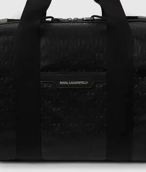 Karl Lagerfeld K/monogram Perforated Weekender Bag