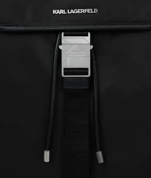 Karl Lagerfeld K/nylon Buckle Backpack
