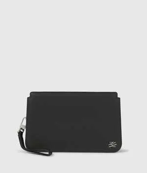 Karl Lagerfeld K/autograph Leather Pouch - Black