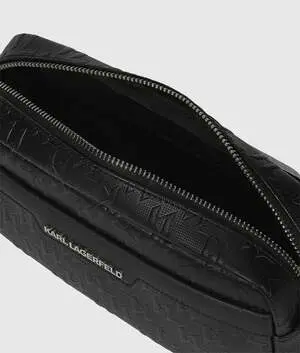 Karl Lagerfeld K/monogram Perforated Crossbody Bag