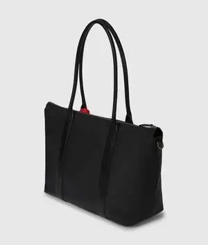 Karl Lagerfeld Ikon Nylon Large Charm Tote Bag