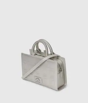 Karl Lagerfeld Rue St-guillaume Metallic Satchel Bag