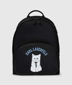 Karl Lagerfeld Ikon Choupette Large Backpack - Black