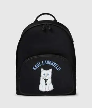 Karl Lagerfeld Ikon Choupette Large Backpack - Black
