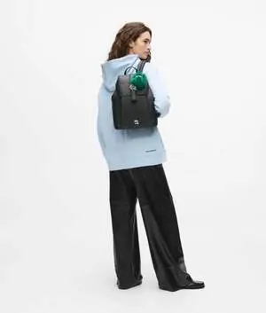 Karl Lagerfeld Ikon Pebble Charm Backpack