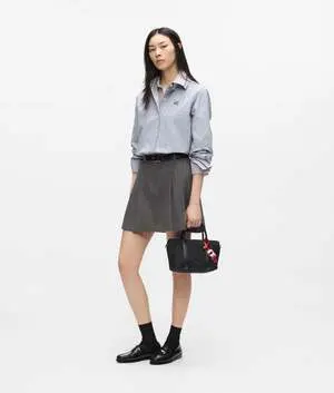 Karl Lagerfeld Nylon Ikon Small Charm Tote Bag