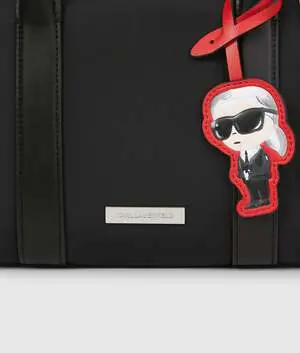 Karl Lagerfeld Nylon Ikon Small Charm Tote Bag