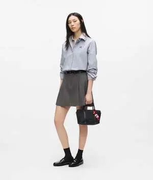 Karl Lagerfeld Nylon Ikon Small Charm Tote Bag