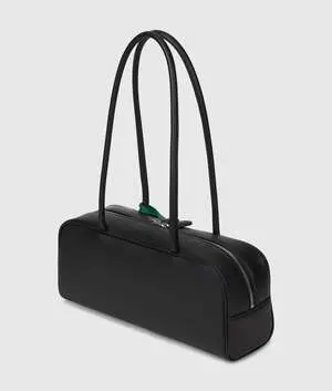 Karl Lagerfeld Ikon Pebble Elongated Charm Shoulder Bag