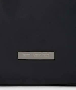 Karl Lagerfeld Ikon Nylon Charm Hobo Bag - Black