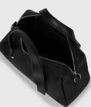 Karl Lagerfeld Ikon Pebble Small Charm Satchel Bag