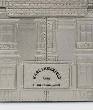 Karl Lagerfeld Rue St-guillaume Metallic Crossbody Bag