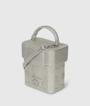 Karl Lagerfeld Rue St-guillaume Metallic Crossbody Bag