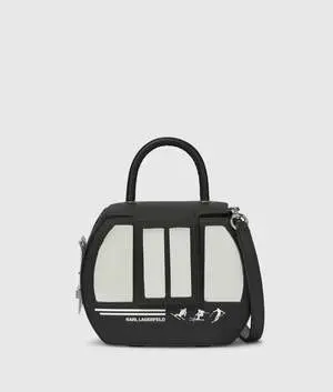 Karl Lagerfeld Ikon Gondola Top Handle Bag - Black