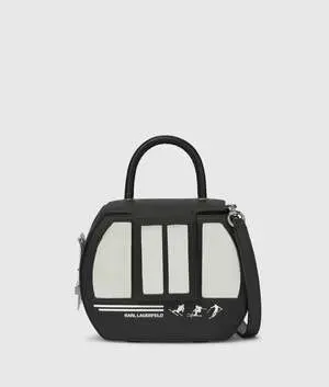 Karl Lagerfeld Ikon Gondola Top Handle Bag - Black