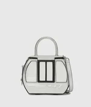 Karl Lagerfeld Ikon Gondola Top Handle Bag - Silver