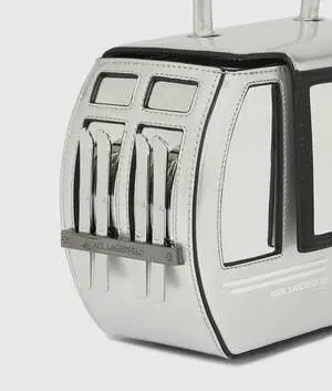 Karl Lagerfeld Ikon Gondola Top Handle Bag - Silver