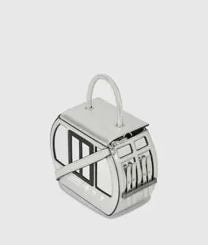 Karl Lagerfeld Ikon Gondola Top Handle Bag - Silver