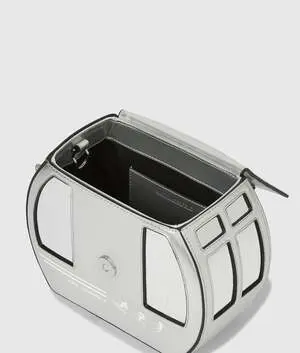 Karl Lagerfeld Ikon Gondola Top Handle Bag - Silver
