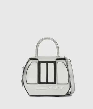 Karl Lagerfeld Ikon Gondola Top Handle Bag - Silver