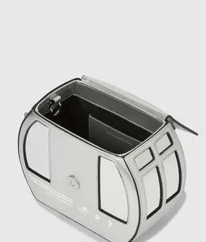 Karl Lagerfeld Ikon Gondola Top Handle Bag - Silver