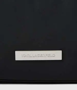 Karl Lagerfeld Ikon Nylon Charm Shoulder Bag