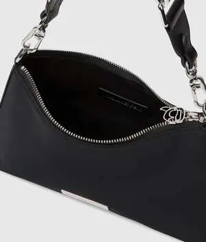 Karl Lagerfeld Ikon Nylon Charm Shoulder Bag