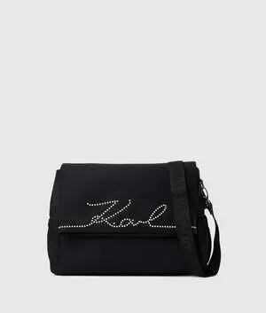 Karl Lagerfeld Baby Signature Diaper Bag - Black