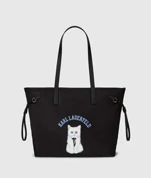 Karl Lagerfeld Ikon Choupette Tote Bag - Black