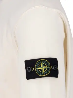 Stone Island Cotton Sweatshirt "compass - White