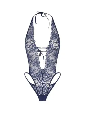 Gucci Floral Lace Bodysuit - Blue