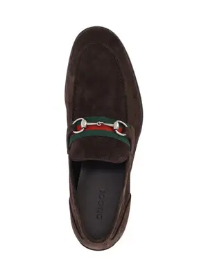 Gucci Como" Suede Loafers - Brown