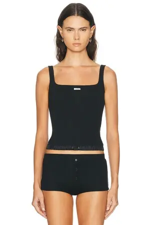 ENTIRE STUDIOS Lounge Tank Top - Black