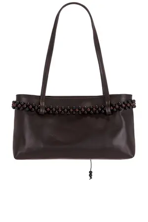 ST. AGNI Bead Belt Detail Bag In Brown