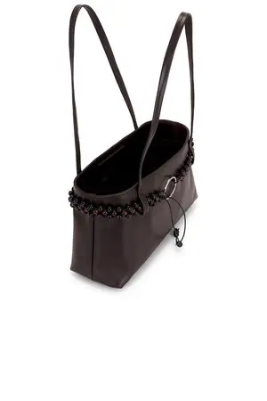 ST. AGNI Bead Belt Detail Bag In Brown