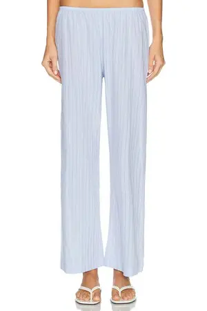 Donni. Eyelet Pop Simple Crop Pant - Cloud