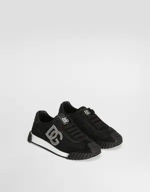 Dolce & Gabbana Dg Athletic Embellished Suede Sneakers