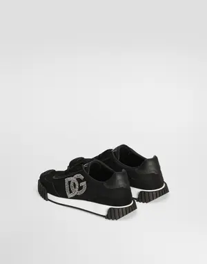 Dolce & Gabbana Dg Athletic Embellished Suede Sneakers