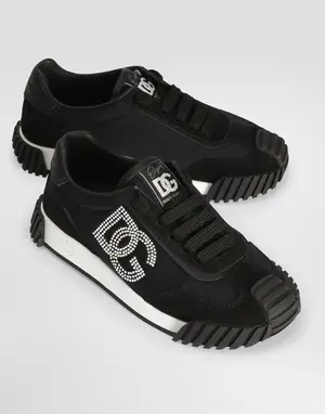 Dolce & Gabbana Dg Athletic Embellished Suede Sneakers