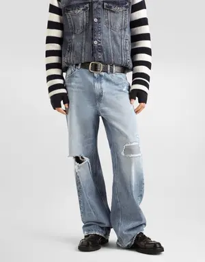 Dolce & Gabbana Multi-colored Denim Trousers