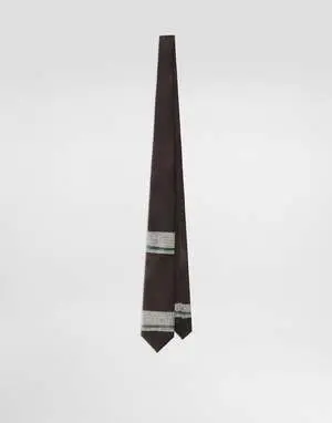 Dolce & Gabbana Vintage-print Twill Tie - Brown