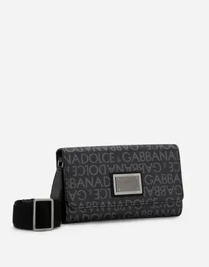 Dolce & Gabbana Coated Jacquard Crossbody Bag