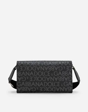 Dolce & Gabbana Coated Jacquard Crossbody Bag