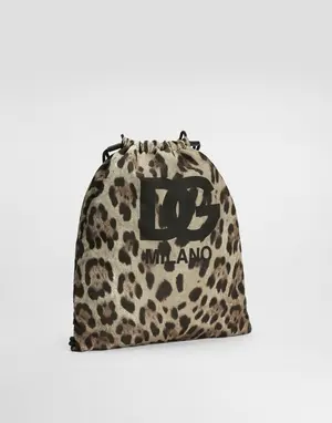 Dolce & Gabbana Leo-print Nylon Backpack