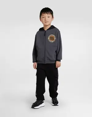 Dolce & Gabbana Jersey And Split Calfskin Lace-up Sneakers